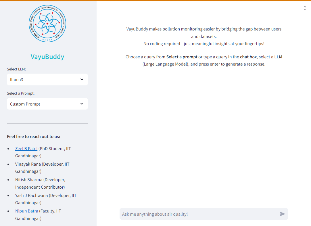 VayuBuddy: An LLM-Powered Chatbot to Democratize Air Quality Insights